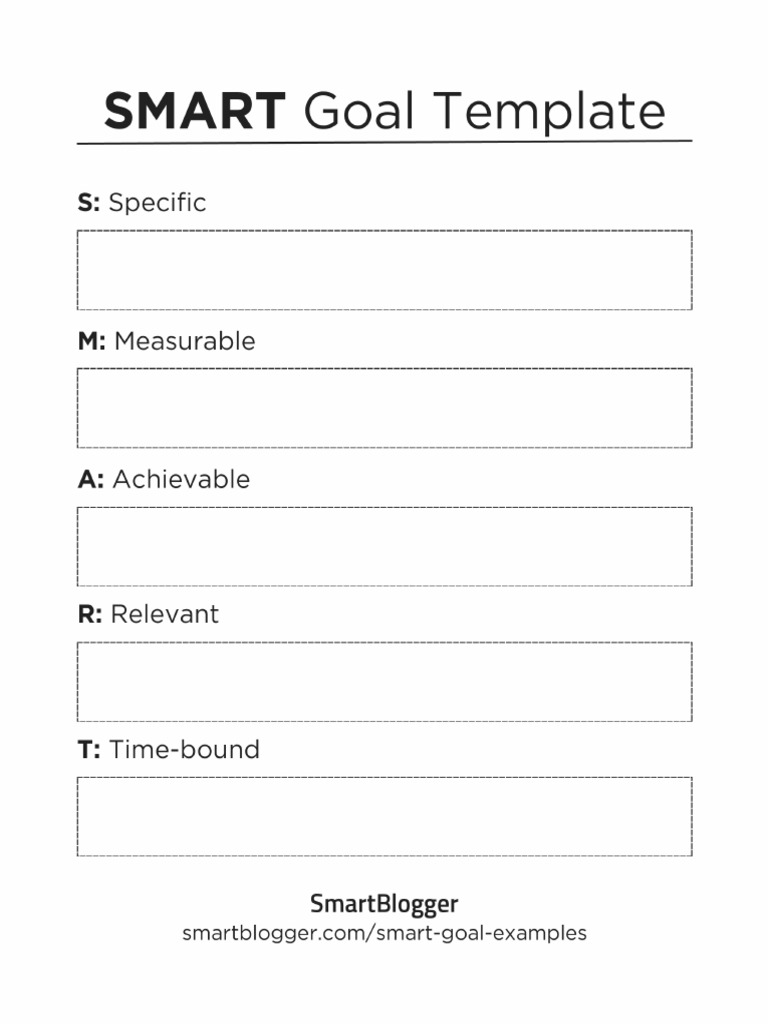 Smart Goal Template | PDF