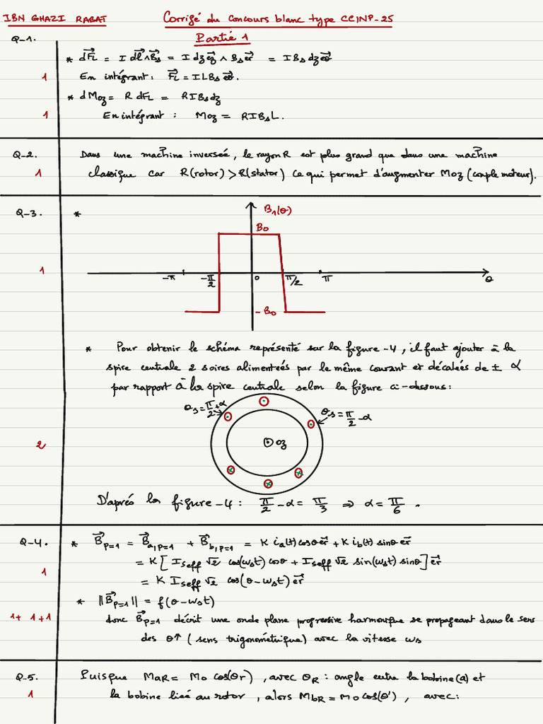 Corrigé Concours Blanc Ccinp Psi 24 | PDF