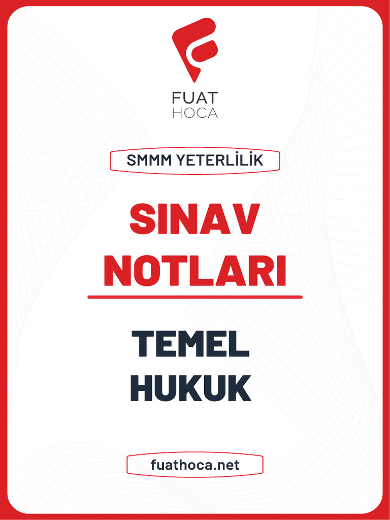 Hukuk Sinav Not | PDF