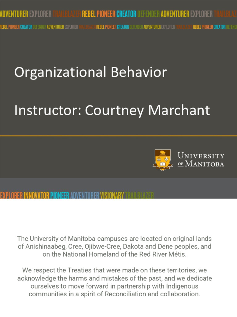 OB Unit 1 Lecture Student | PDF | Leadership | Behavior