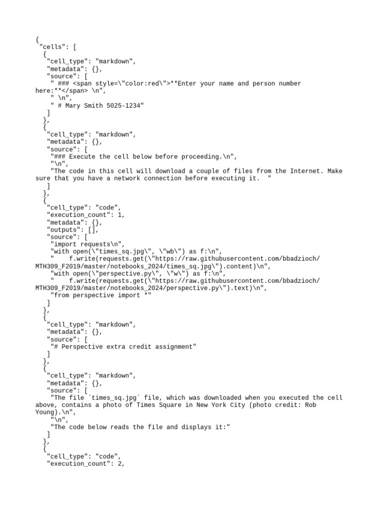 Perspective Extra Credit - Ipynb | PDF | Data | Computing