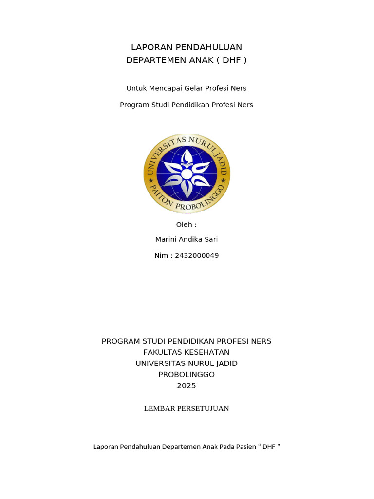 Revisi MG 1, LP DHF (Marini) | PDF