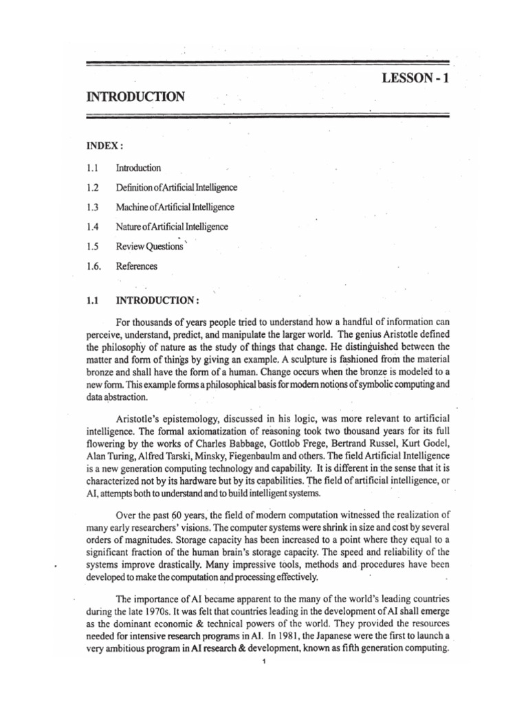 Andhra University-Artificial Intelligence SEM1 | PDF