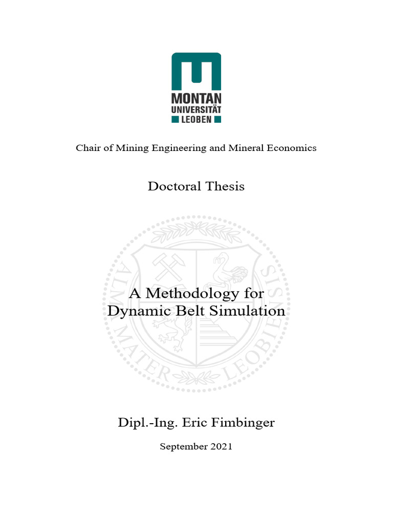 Fimbinger_-_Dynamic_Belt_Simulation (1) | PDF | Simulation | System