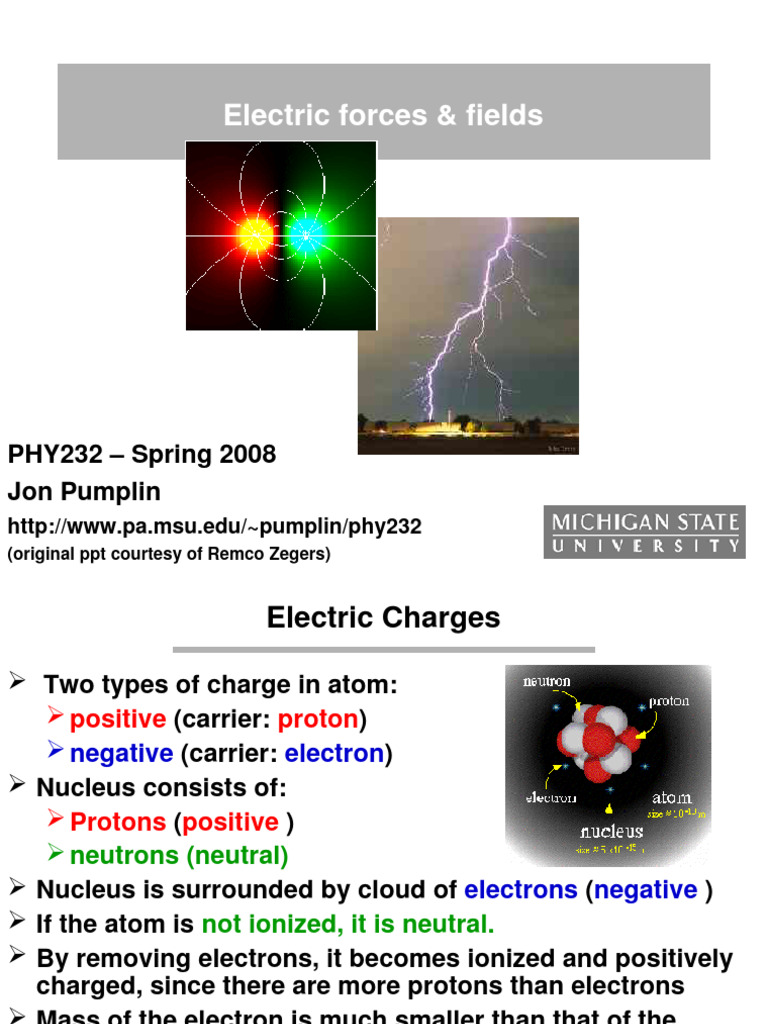 Electric Forces and Fields | PDF | Electric Charge | Electrical Conductor