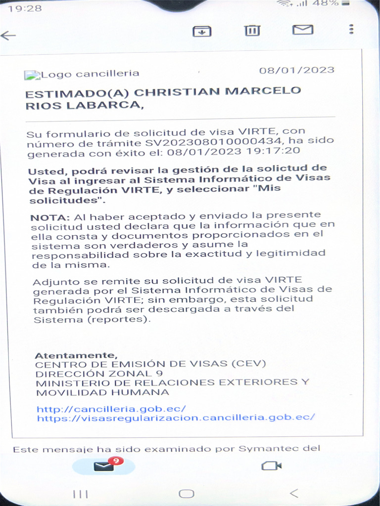 Formulario Virte | PDF