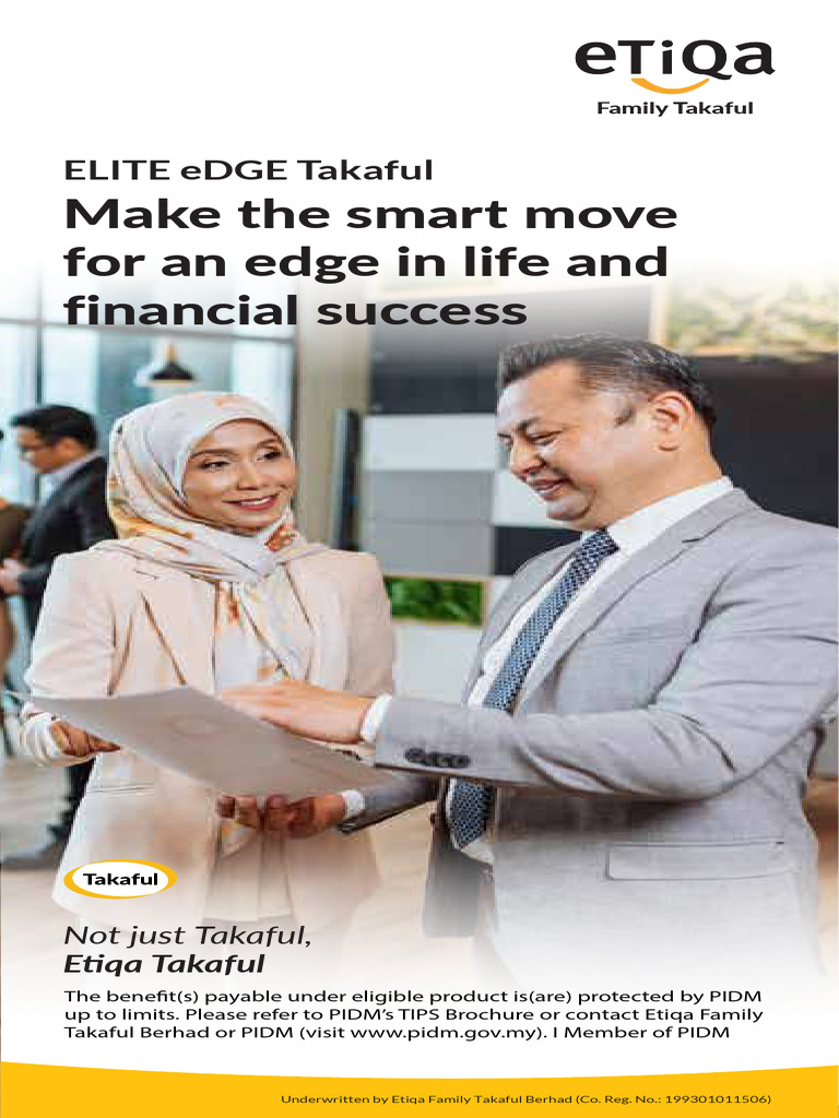 Flyer ELITE eDGE Takaful | PDF | Financial Services | Economies