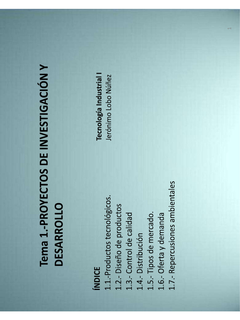 Tema1 Tec Industrial | PDF