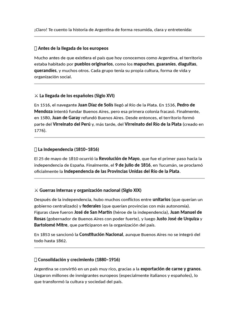 historia argentina | PDF | Argentina | Buenos Aires