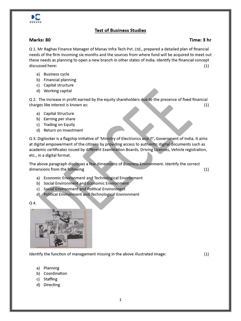 Rajat sir Test Paper 3 | PDF | Organic Foods | Interest