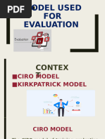 Understanding Kaufman's Evaluation Model | PDF | Evaluation | Learning