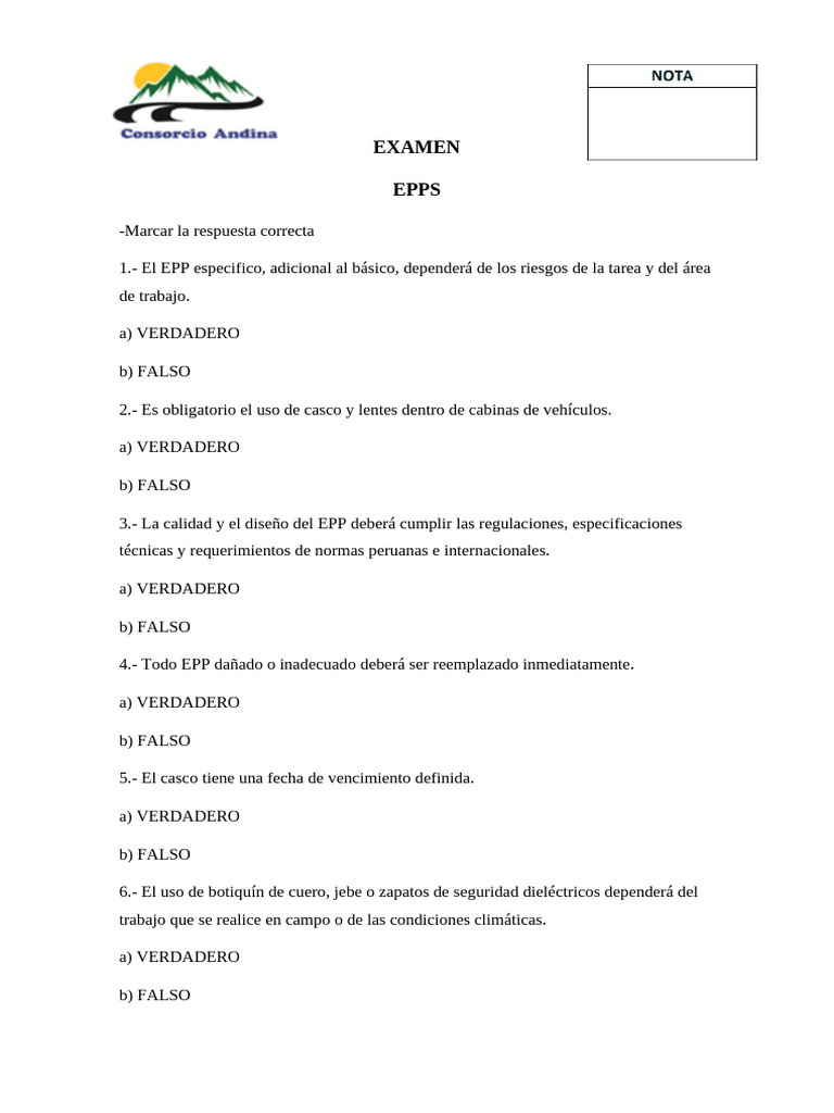 Examen Epps | PDF