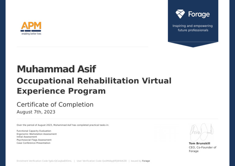 Virtual Internship - Completion - Certificate | PDF