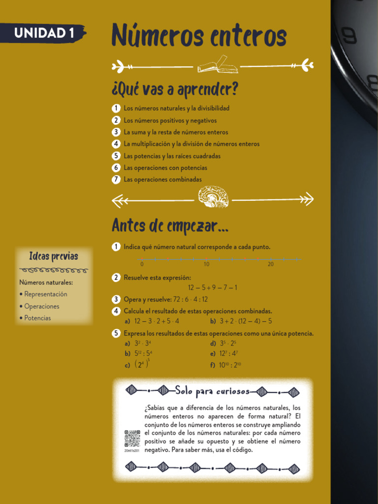 MATES 2ESO_Unidad_01 | PDF | Entero | Números