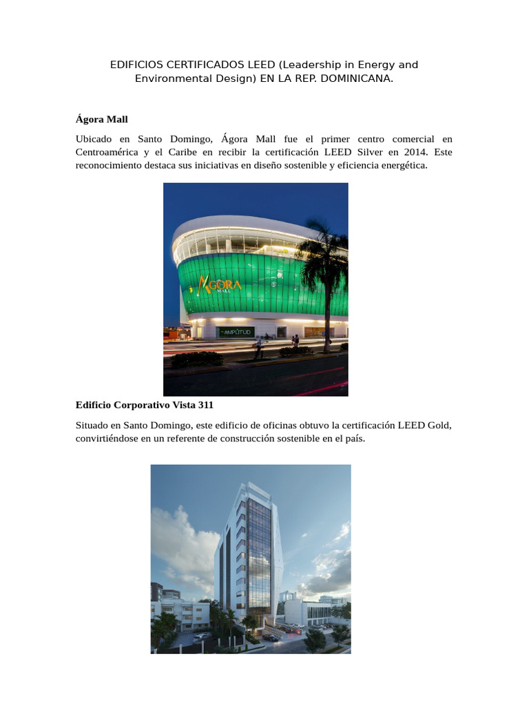 Edificios Certificados Leed | PDF