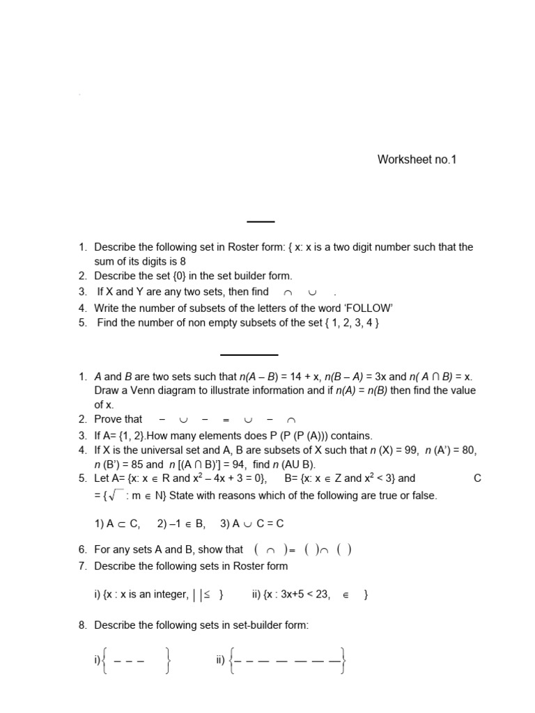 CBSE Class 11 Mathematics Sample Paper 2014 (3) | PDF | Mathematical ...