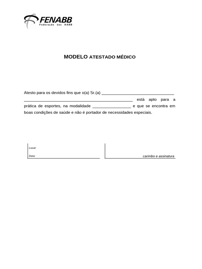 Modelo de Atestado Medico 2023 2024 | PDF