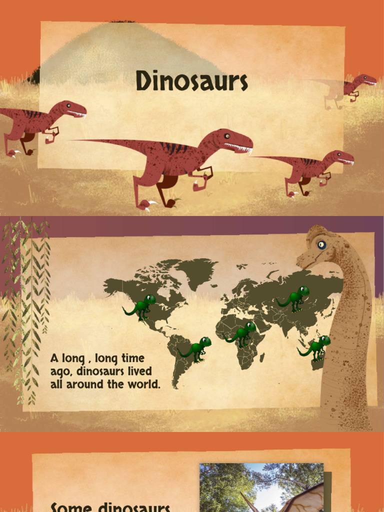 ESL Free Talk Lesson For Kids Ages 6 - 10 - Dinosaurs | PDF