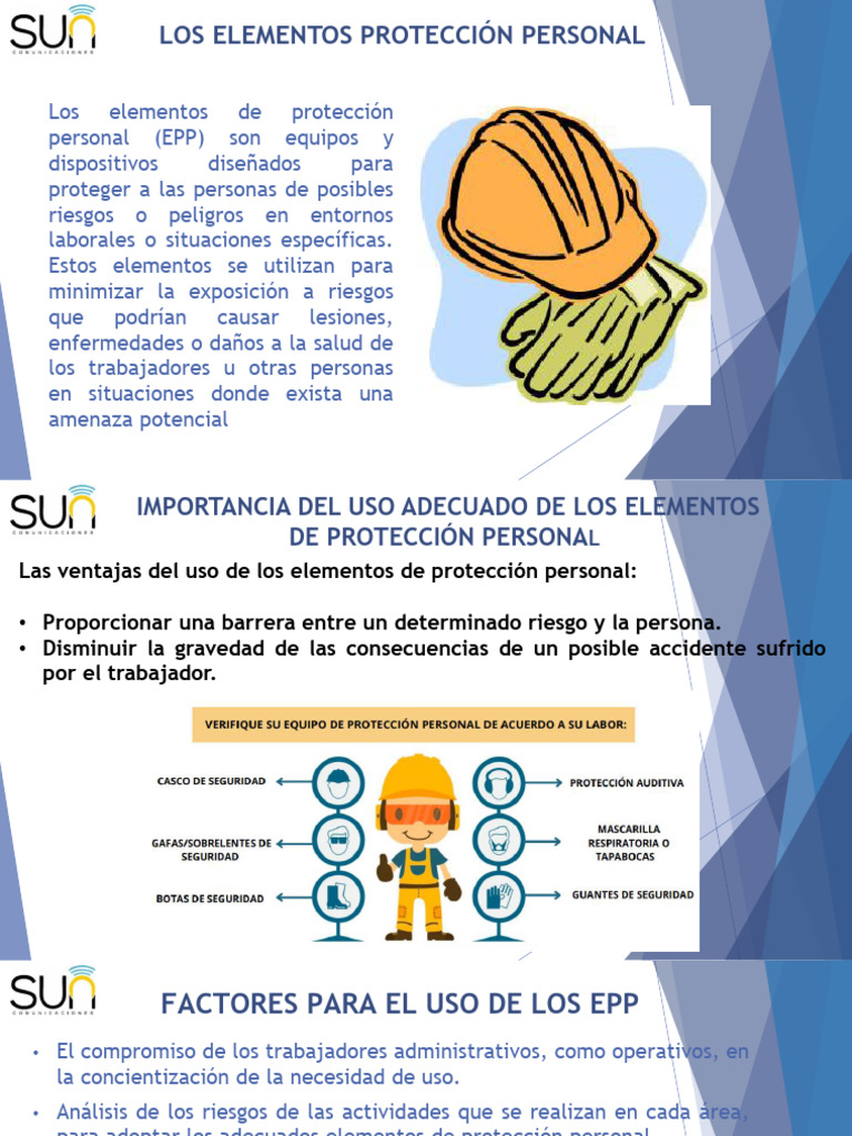 Elementos de Protección Personal EPP | PDF