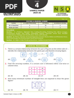 Ieo Sample Paper Class-4 2025-26 | PDF | Adverb | Word