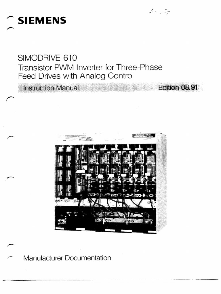 6SC 6101 2a Z Simodrive 610 Siemens Manual | PDF