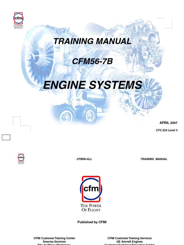 Cfm56 7b Engine Systems | PDF | Aviation | Mechanical Engineering