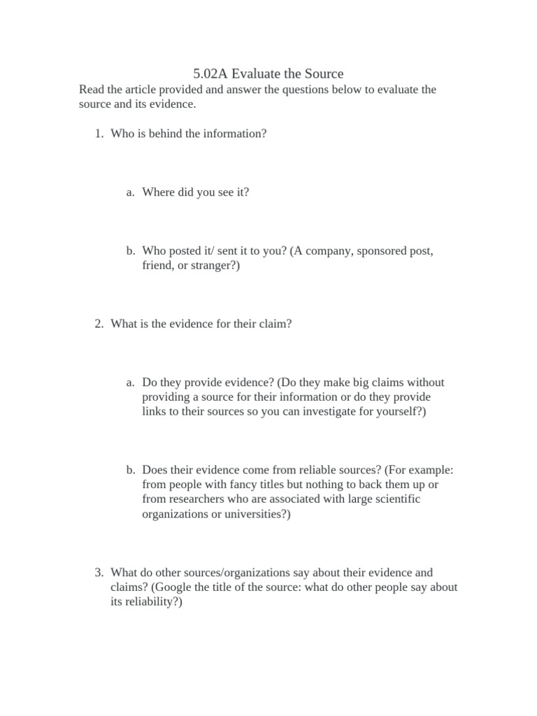 5 02A+Evaluate+the+Source | PDF