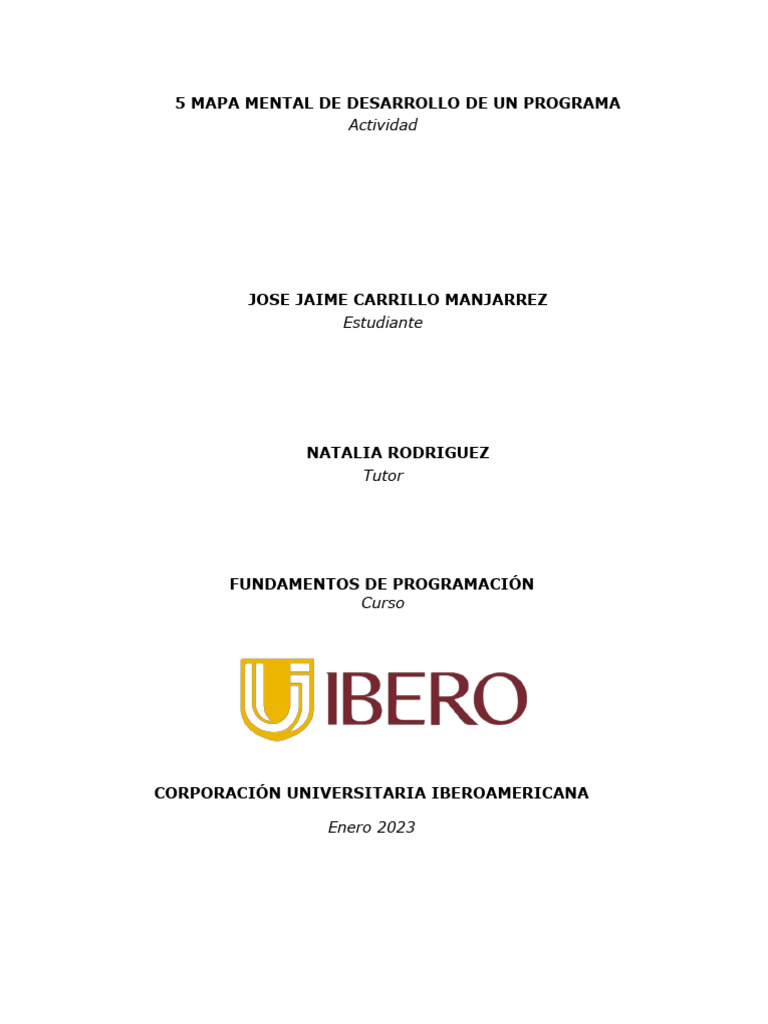 ACTIVIDAD 5 Progra | PDF