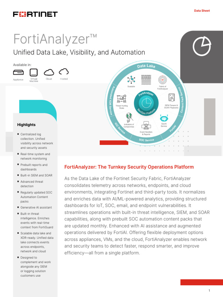 Fortianalyzer-Data Sheet | PDF | Security | Computer Security
