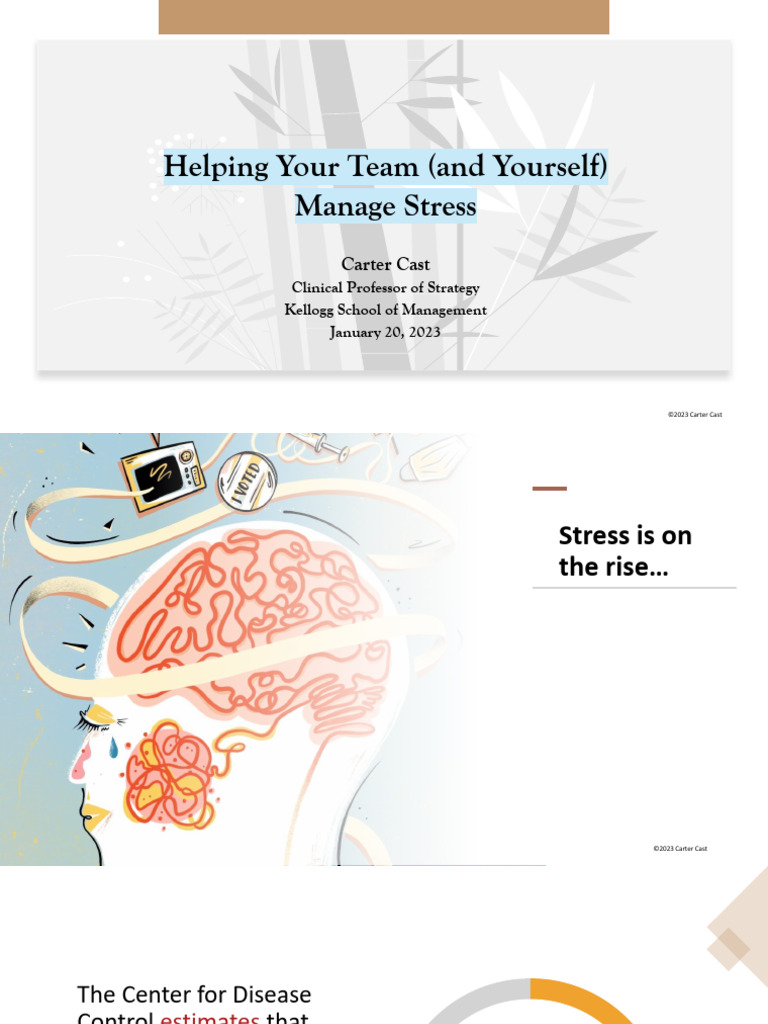 Stress Management 1 20 23 Cast | PDF | Cognitive Behavioral Therapy ...
