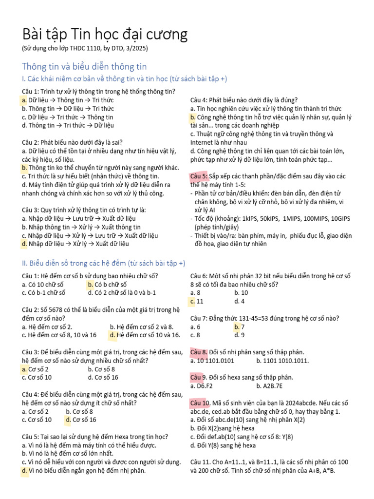 Bai Tap THDC 2025 - Ch12 v2 | PDF