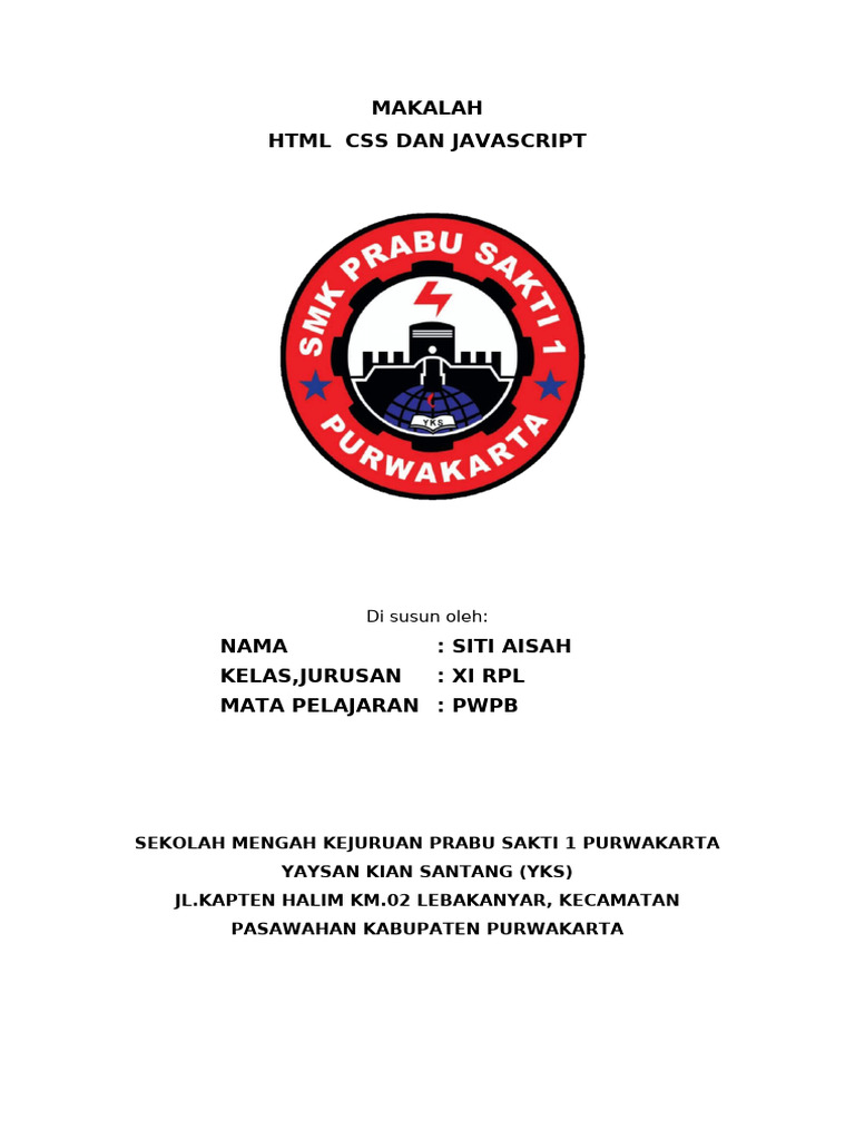 Makalah HTML CSS PDF | PDF