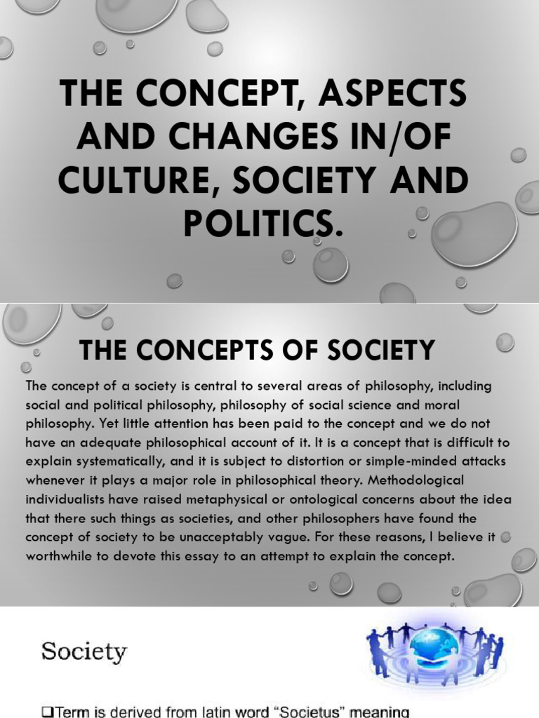 Understanding Society and Politics Concepts | PDF