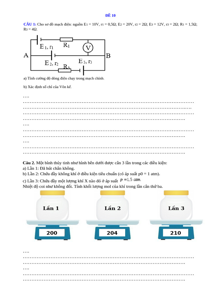 ĐỀ 10 HSG - KDA | PDF
