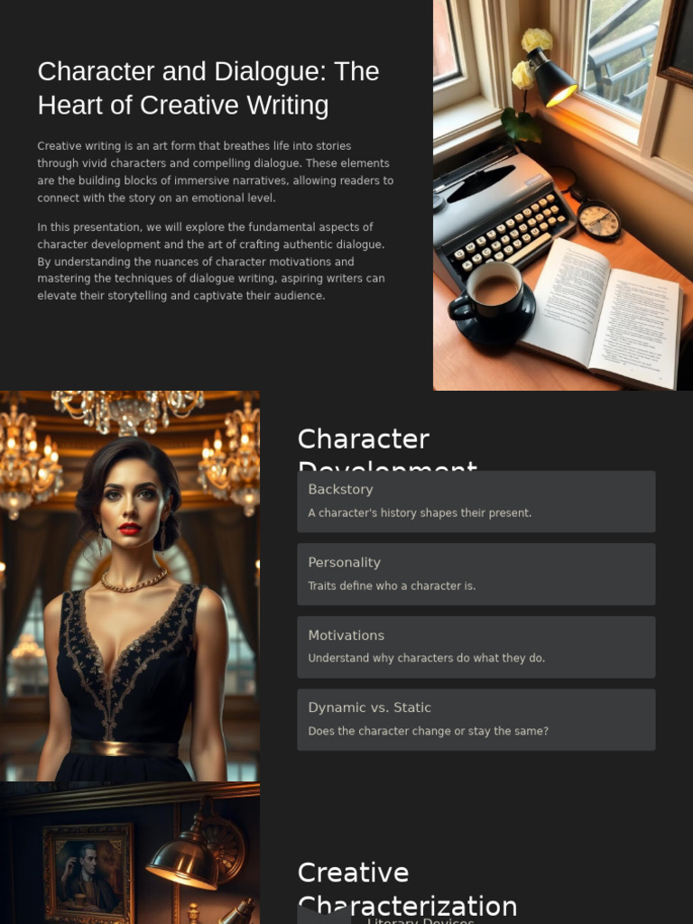 Character and Dialogue The Heart of Creative Writing - PPTX 20250318 ...