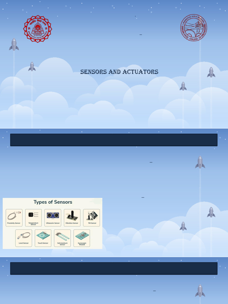 Module 3 Sensors and Actuators For Robots | PDF | Capacitor | Switch