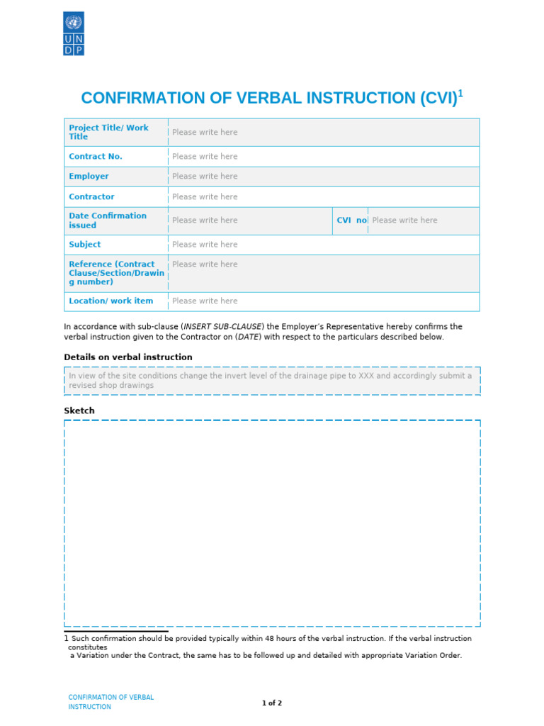 05 Confirmation of Verbal Instruction | PDF