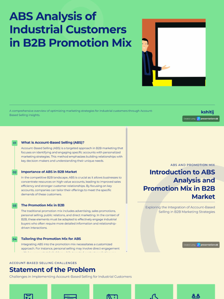 ABS Analysis of Industrial Customers in B2B Promotion Mix | PDF