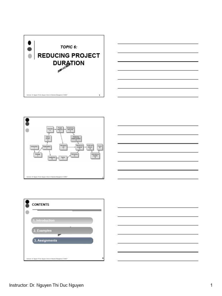 Topic 6-Reducing Project Duration-El | PDF | Economies | Business