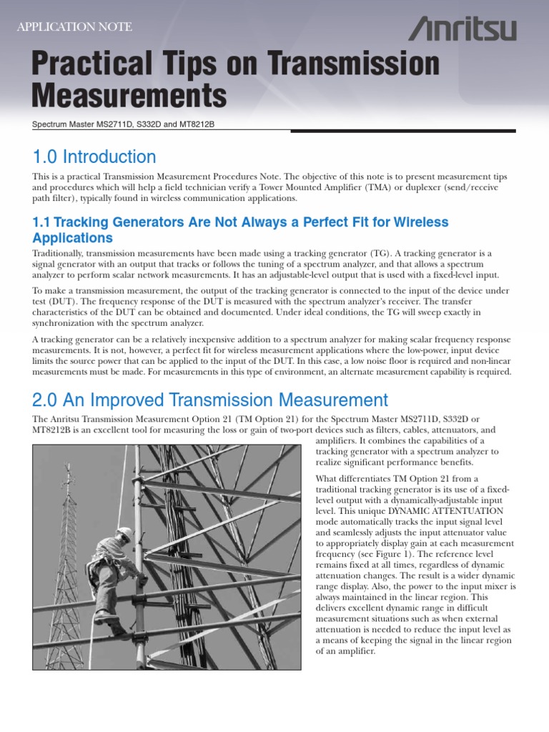 Practical Tips On Transmission Measurements | PDF