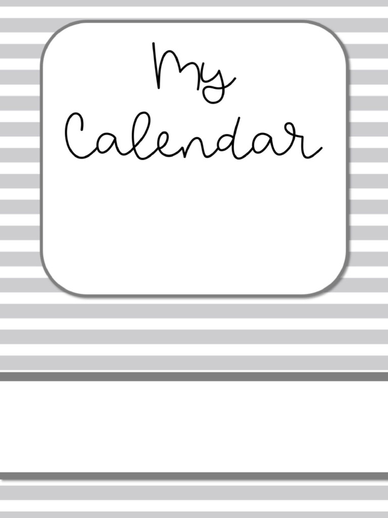 EDITABLE 24-25 Simply Gray Calendar Planner Layout | PDF