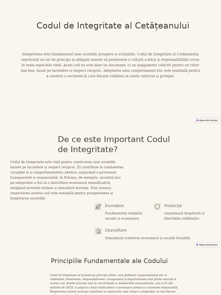 Codul de Integritate A Cetățenului | PDF