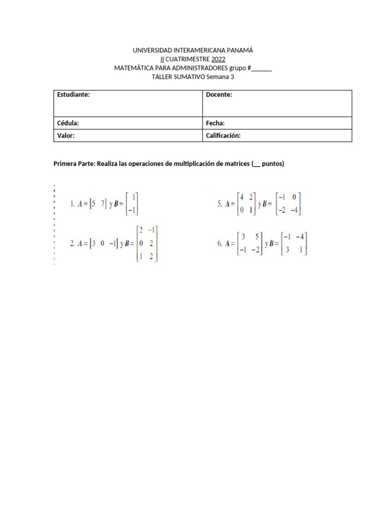 Taller 3 Semana 3 Sumativo | PDF