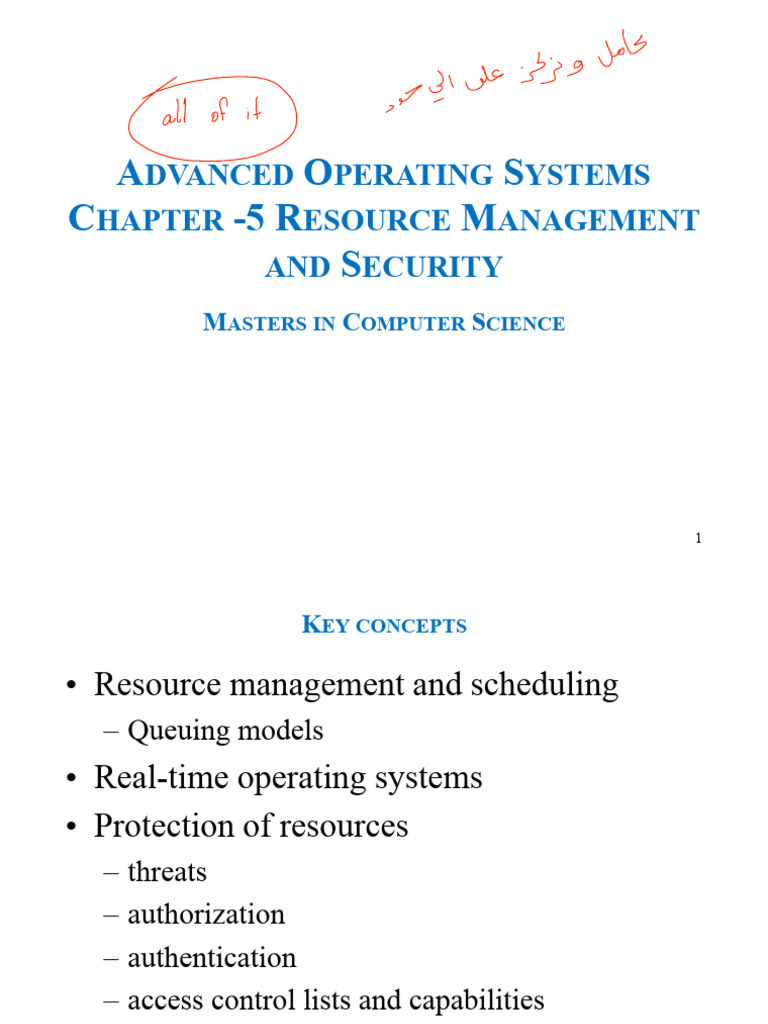 Resource Management in Operating Systems | PDF | Process (Computing ...