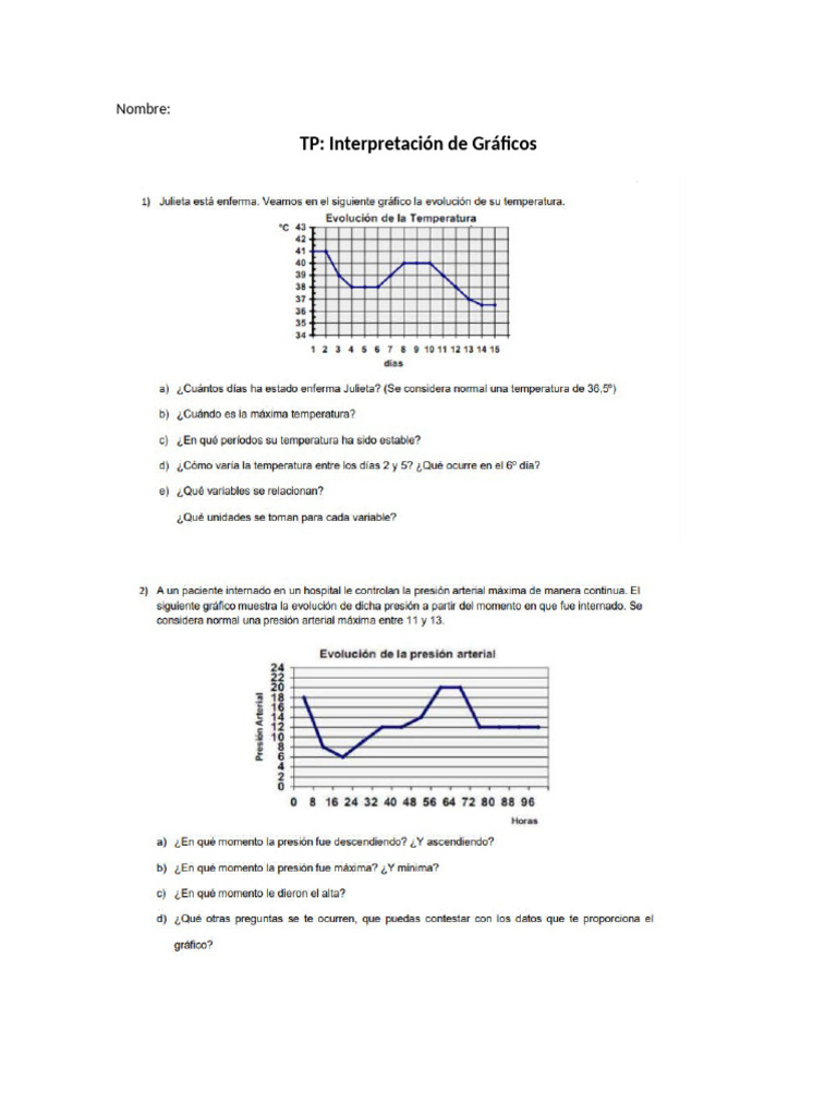 TP Interpretación de Gráficos | PDF
