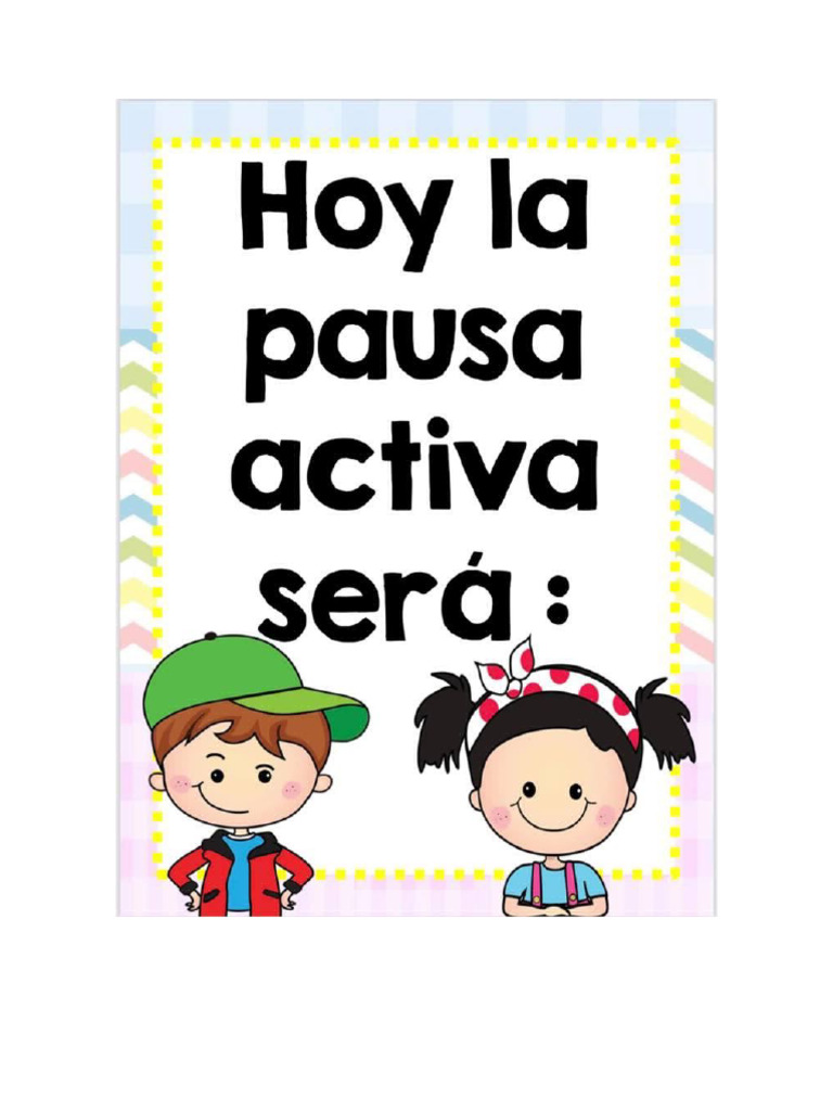 Tarjetas Pausas Activa | PDF