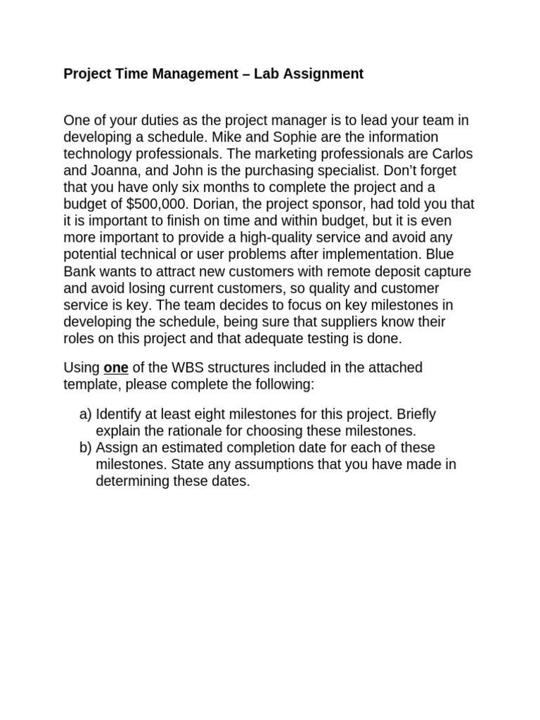 Project Time Management | PDF