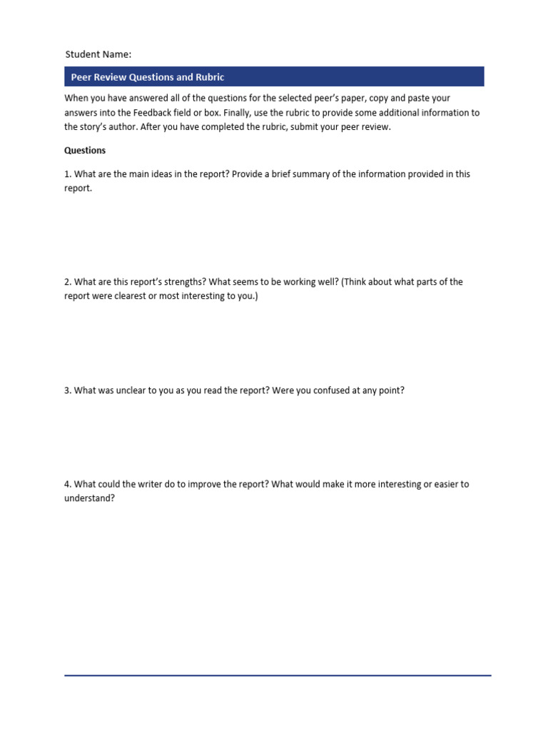 Peer Review Guide for Autism Reports | PDF | Autism | Peer Review