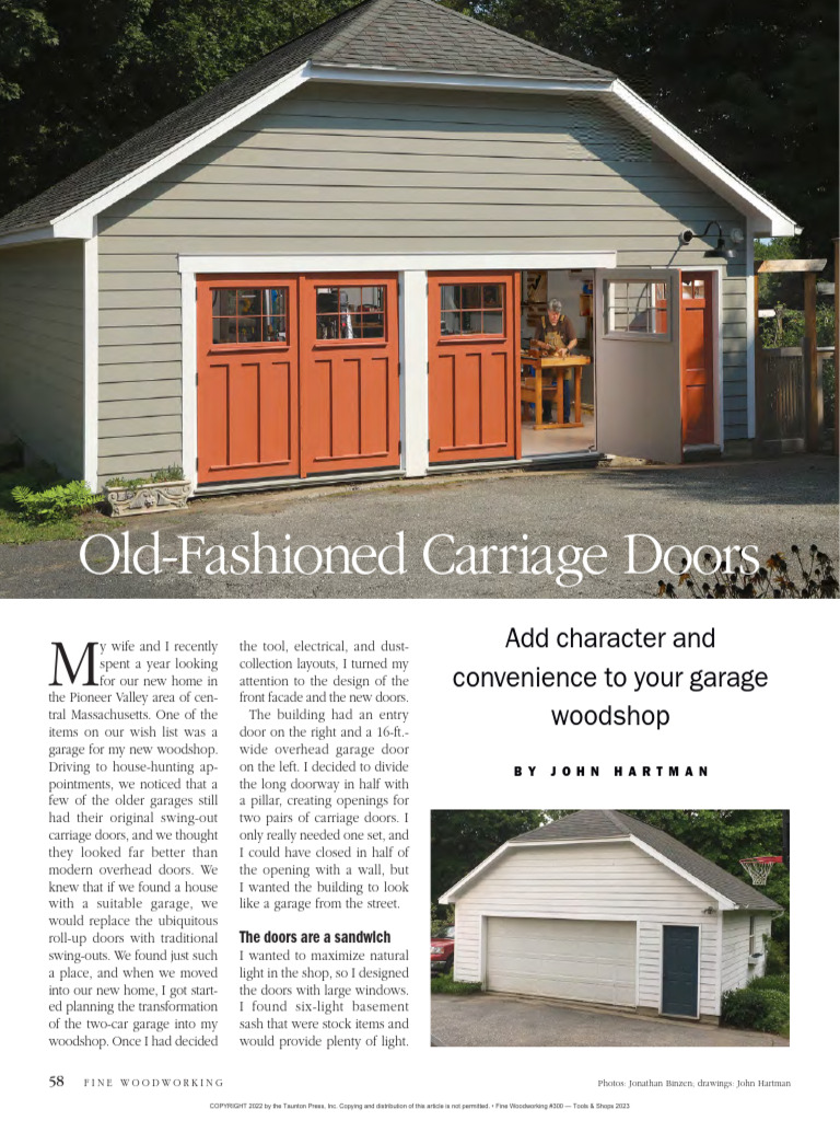 FWW-Carriage Doors For Workshop | PDF | Door | Adhesive