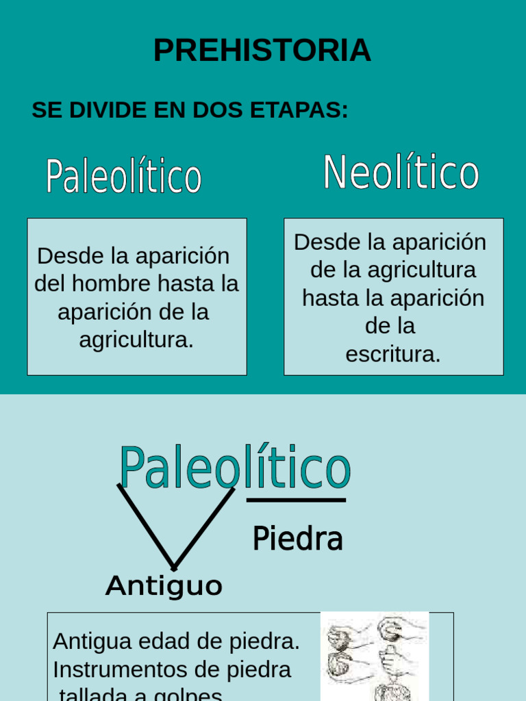 PALEOLITICO- NEOLÍTICO | PDF